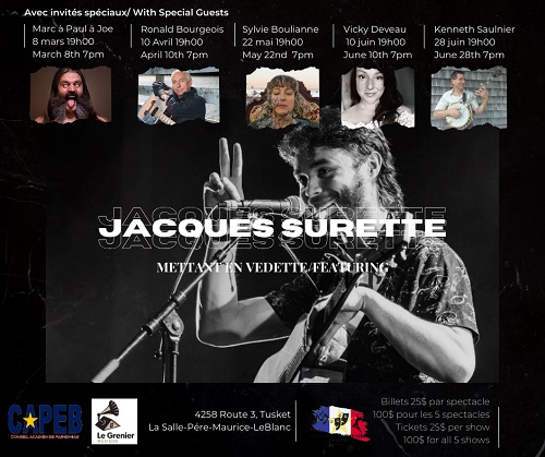 Tickets | Jacques Surette | Conseil acadien de Par-en-Bas